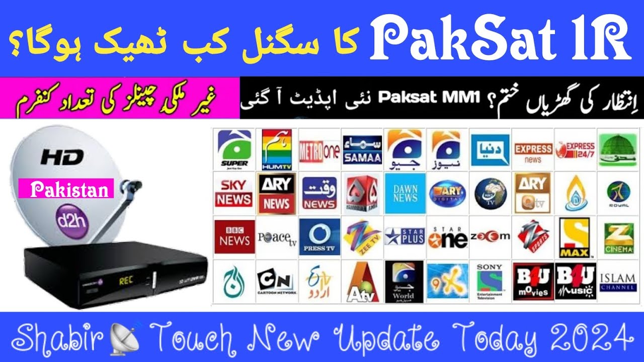 PakSat MM1📡38.2e Big Update | PakSat 1R signal problem | Satellite ...