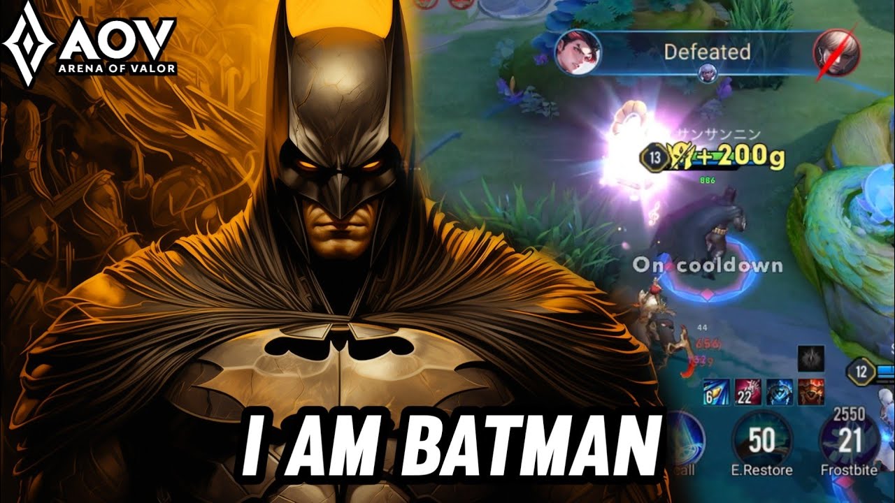 AOV : KAINE GAMEPLAY | I AM BATMAN - ARENA OF VALOR LIÊNQUÂNMOBILE ROV ...