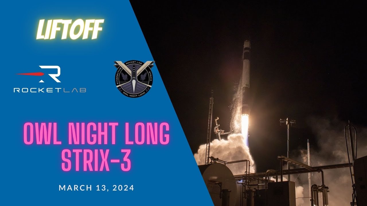 Lanzamiento Rocket Lab - Electron - Owl Night Long Mission - Satélite ...
