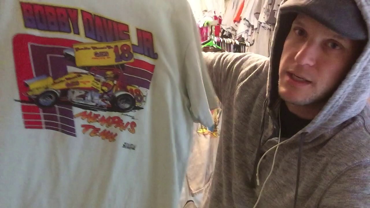 Vintage Bobby Davis Jr Sprint Car T Shirt - YouTube