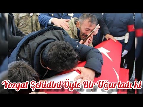 Yozgat Akdağmadeni İdlib şehidi Hasan Hüseyin Özdemir 'i öyle bir uğurladı ki