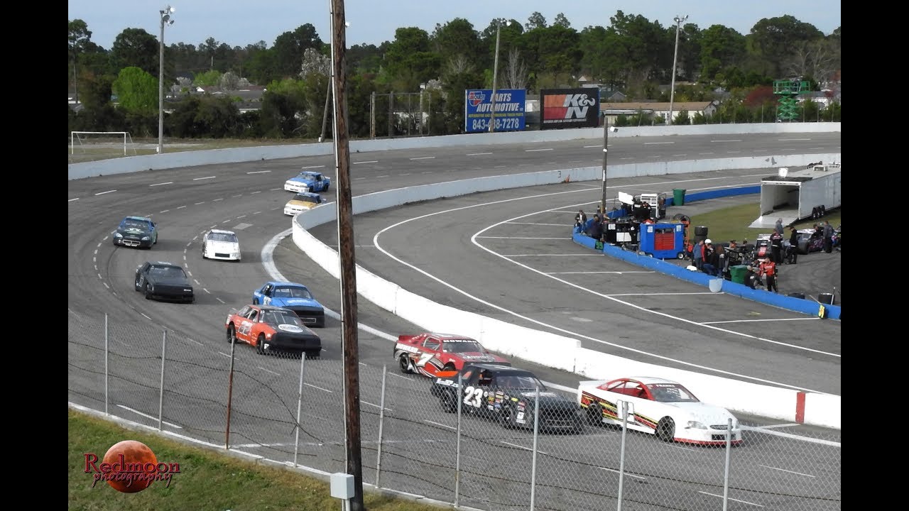 Myrtle Beach Speedway Mini Stock 3 16 19 - YouTube