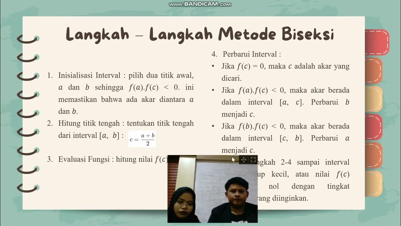 UAS METODE NUMERIK | METODE BISEKSI - YouTube