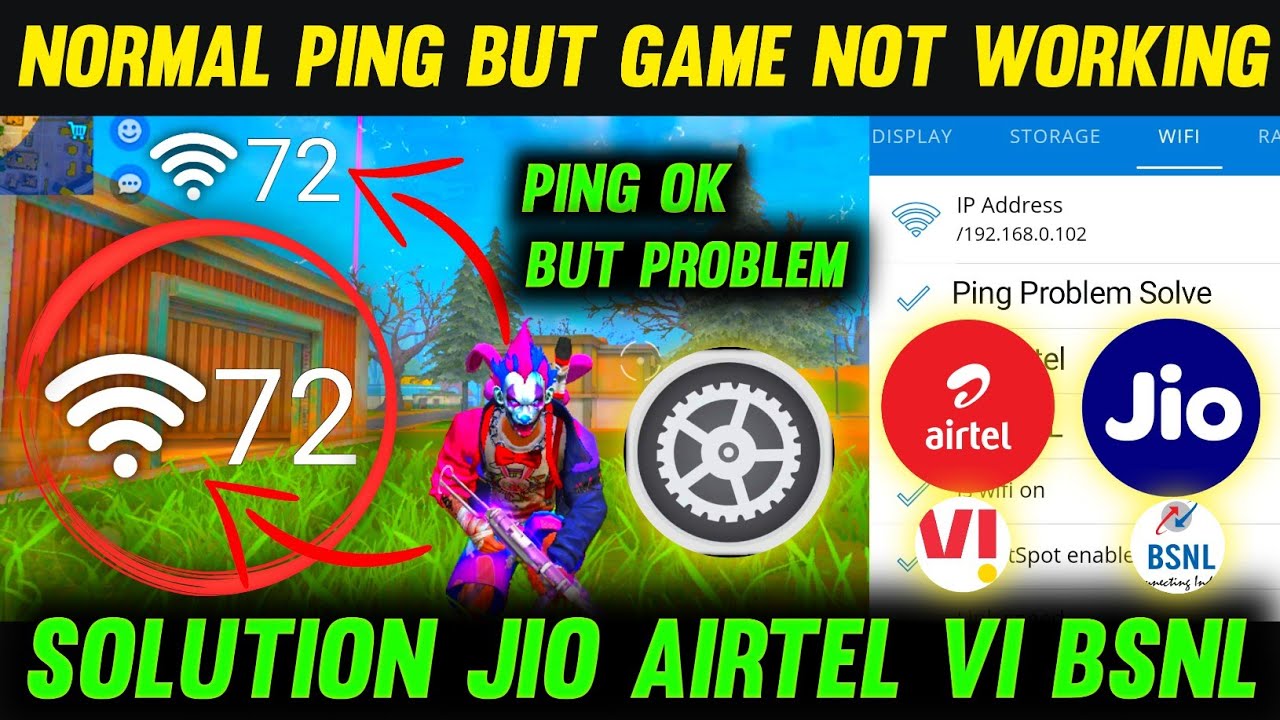 Free Fire Normal Ping But Game Not Working | FF Normal Ping Not Working ...