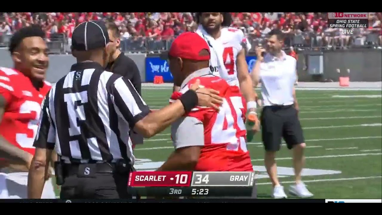 Malik Hartford OSU spring game 2023 - YouTube