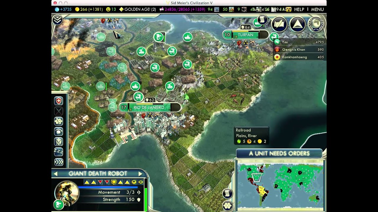 Let's Play Civilization 5 29:39 - China (Wu Zetian) - YouTube