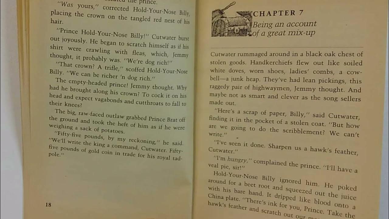 The Whipping Boy, chapters 6 8 - YouTube