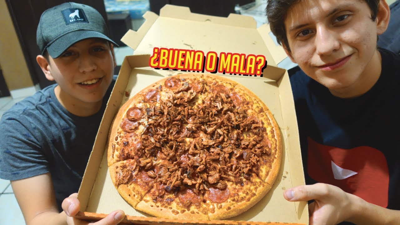 Probando PIZZA con CARNE AL PASTOR - YouTube