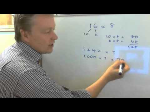 How to do short multiplication using partitioning - YouTube