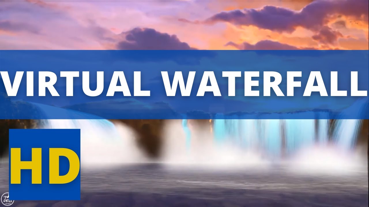 virtual waterfall: relaxing waterfall sounds to relax and sleep - YouTube