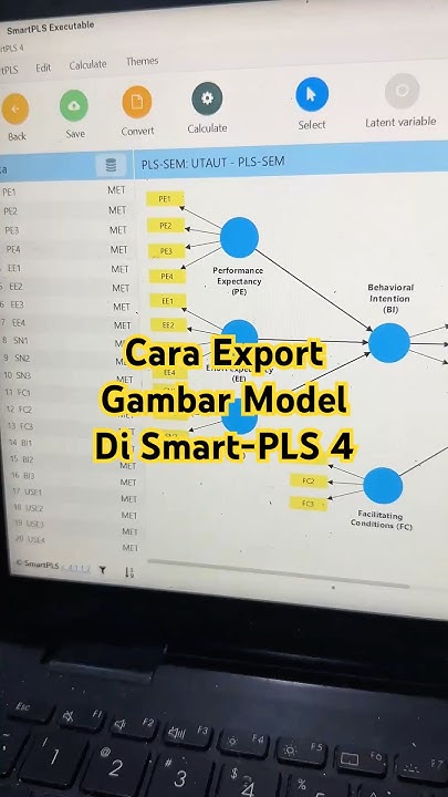 Cara Save Gambar Model Penelitian di SMART-PLS 4 #smartpls4 - YouTube