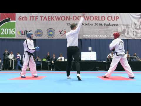 Sparring Senioren Männer -63kg Finale - ITF Weltcup 2016 - Budapest