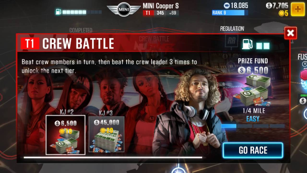CSR Racing 2: All 5 Tier Crew Battles - YouTube