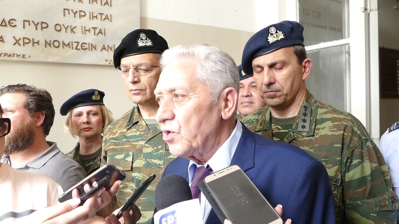 Τι είπε ο Κουβέλης για 1η Στρατιά και Στρατιωτικό Νοσοκομείο - YouTube