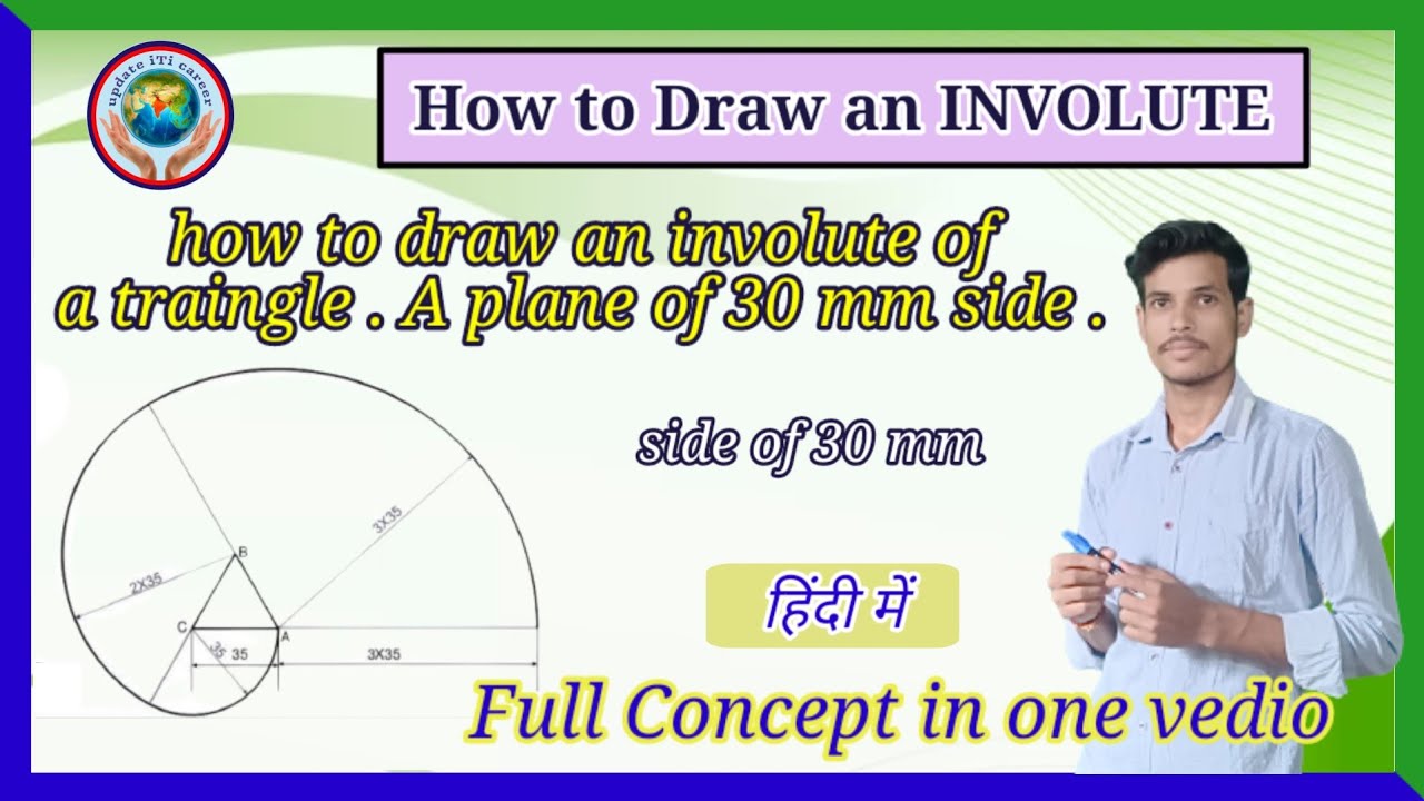how to draw an involute of a traingle/Involute of an Equilateral ...