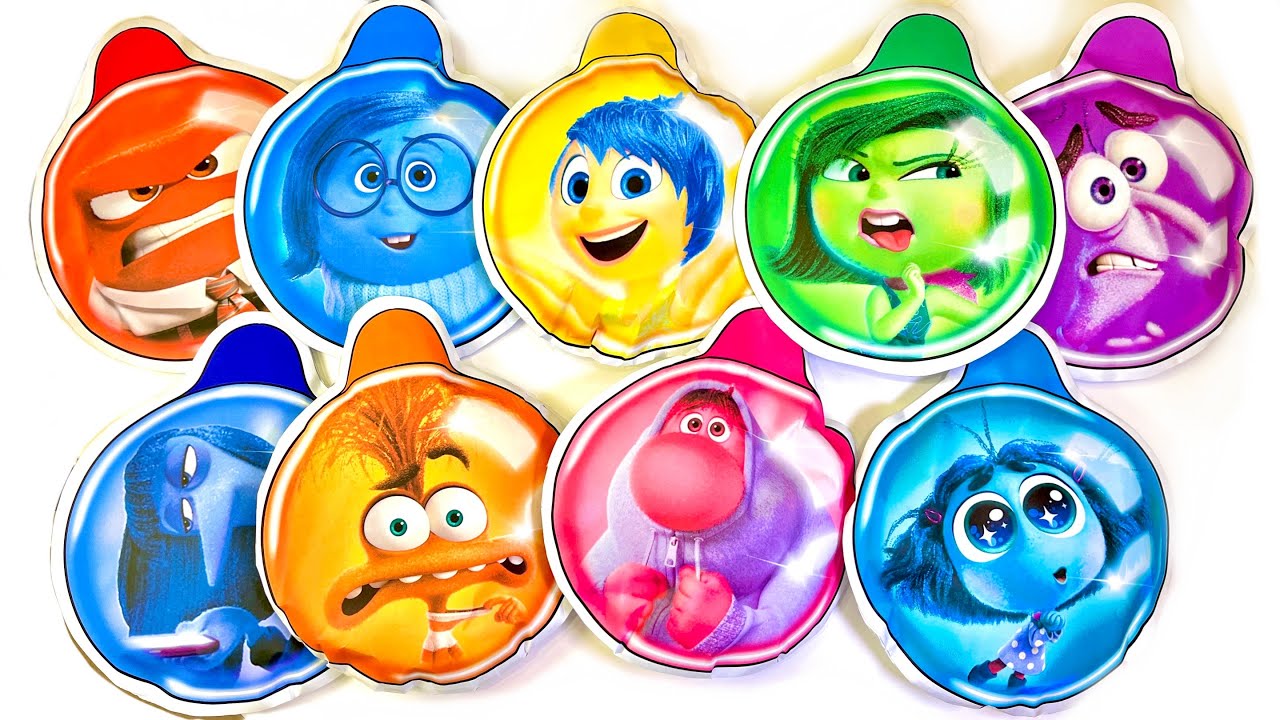 ☁️Paperdiy ASMR☁️ INSIDE OUT 2 Memory Balls Blind bags Unboxing🟡🔴🟣 ...