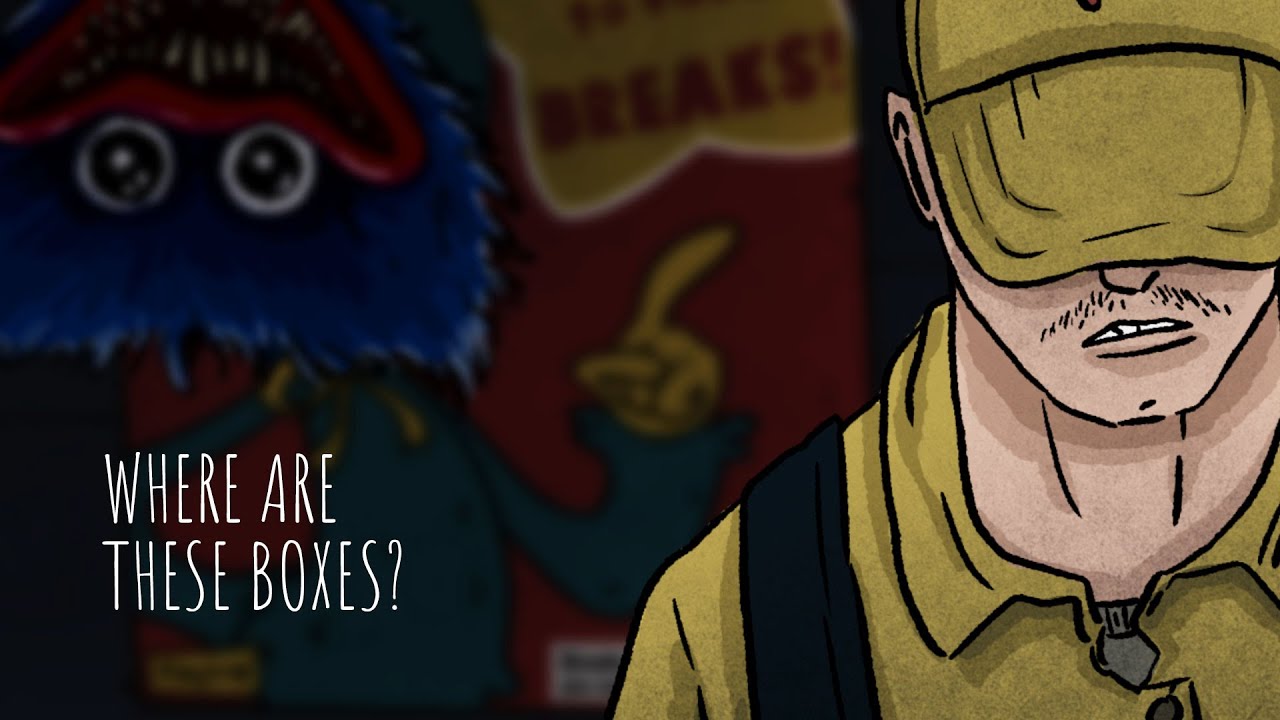 Poppy Playtime: Where are these Boxes? Yellow tape from game. Fan ...