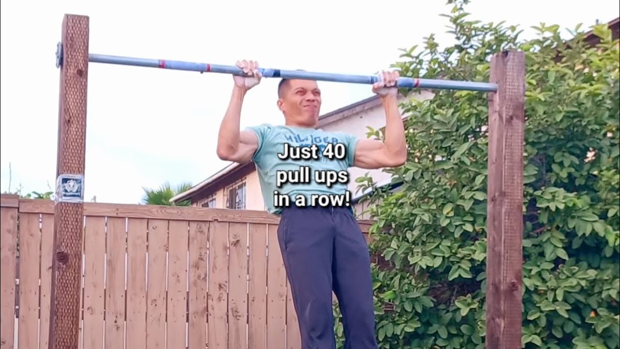 Just 40 pull ups in a row - YouTube