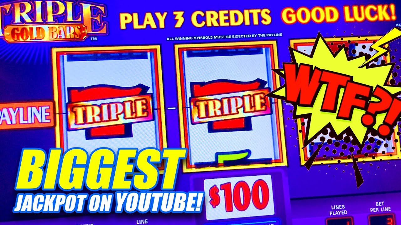I CAN'T BELIEVE IT BUT I HIT THE BIGGEST JACKPOT ON YOUTUBE ON TRIPLE ...
