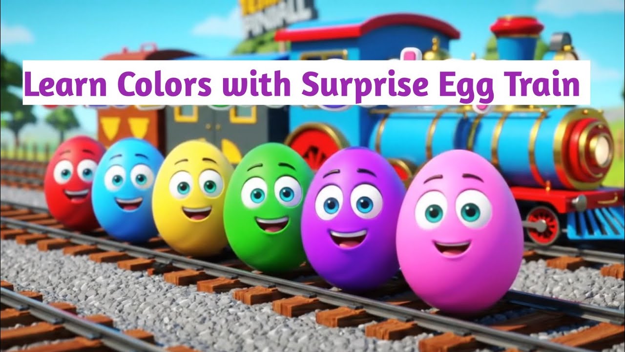 Learn Colors with Surprise Egg Train | Toonzy Wheels kids | Fun Color ...