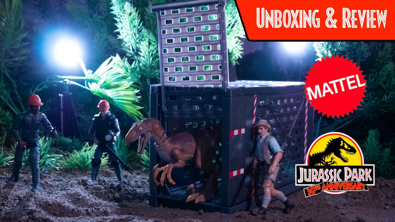 Velociraptor Containment Chaos UNBOXING & REVIEW | Jurassic Park Worker ...