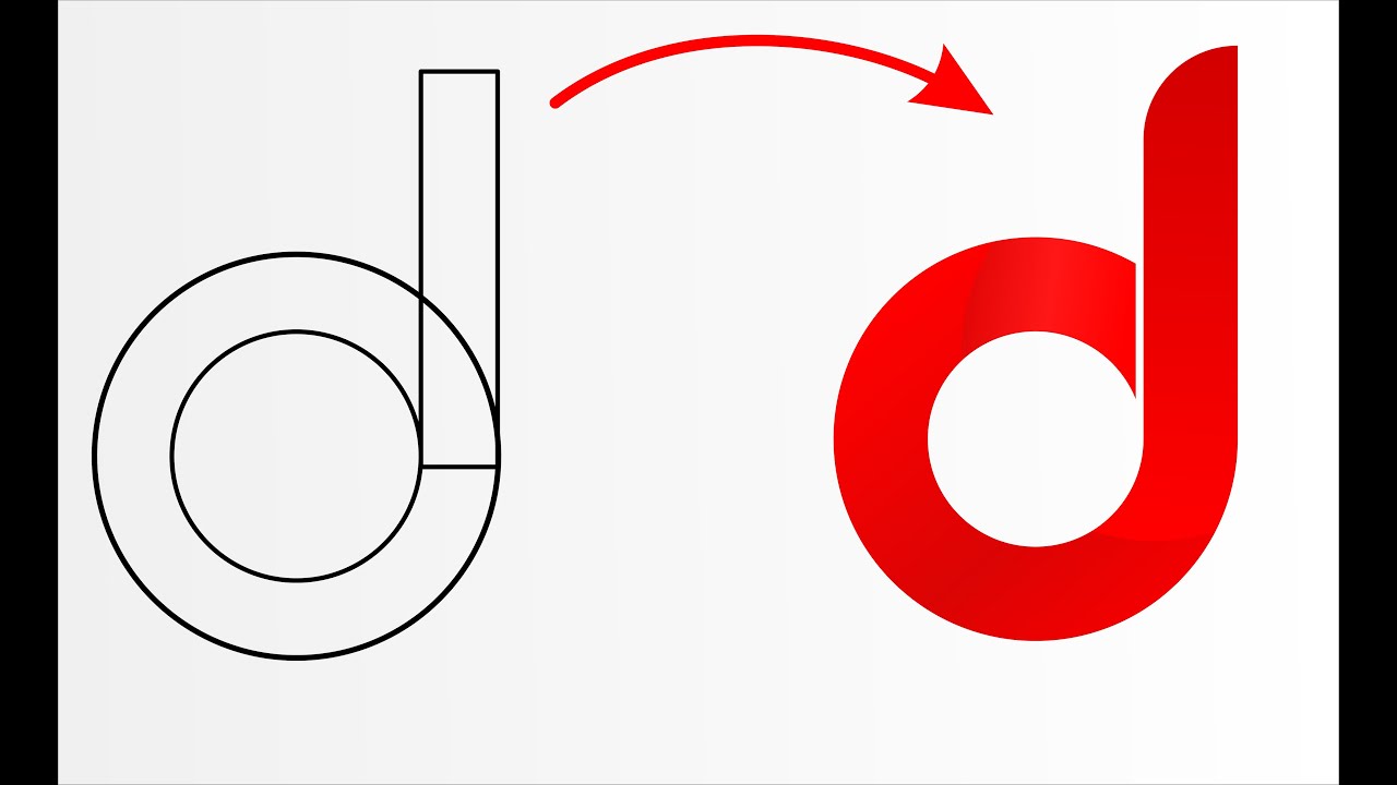 Modern D Letter Logo Design | Coreldraw Tutorials | Graphic Design ...