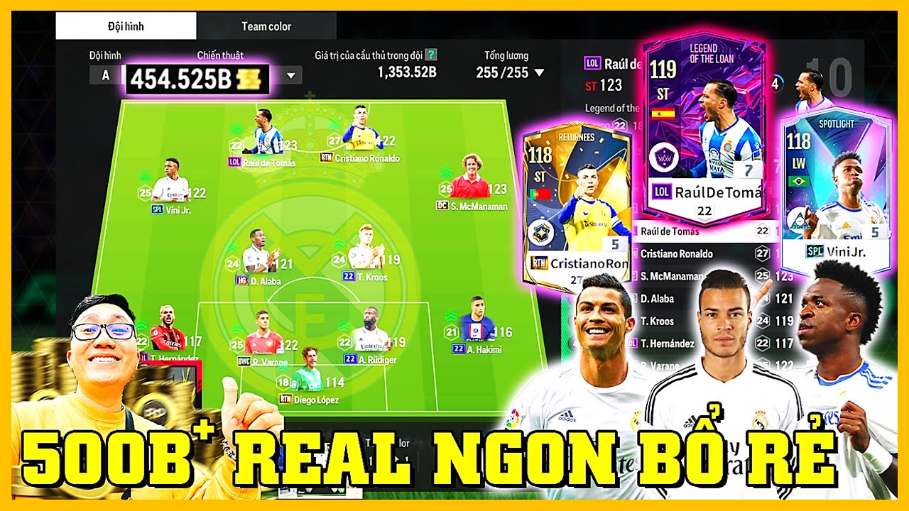 Phá Nhanh 500 Tỷ ILF Build Team Color REAL MADRID Cực Khủng Cùng Song ...