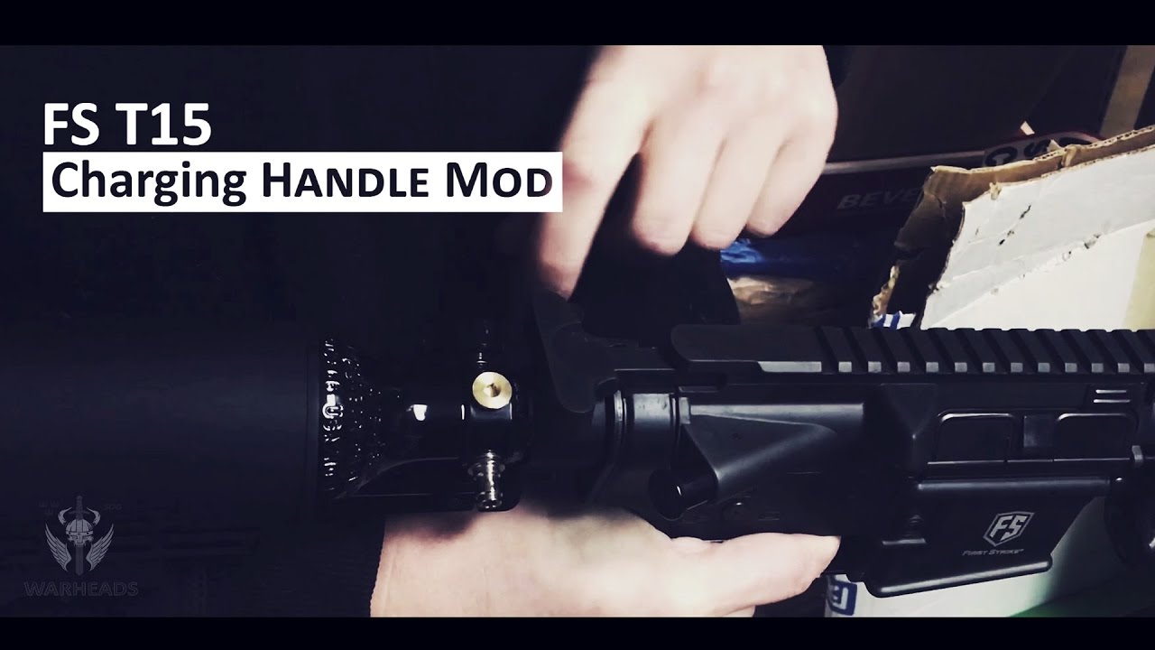 First Strike/Tiberius T15 Charging Handle Mod |【 Warheads Paintball ...