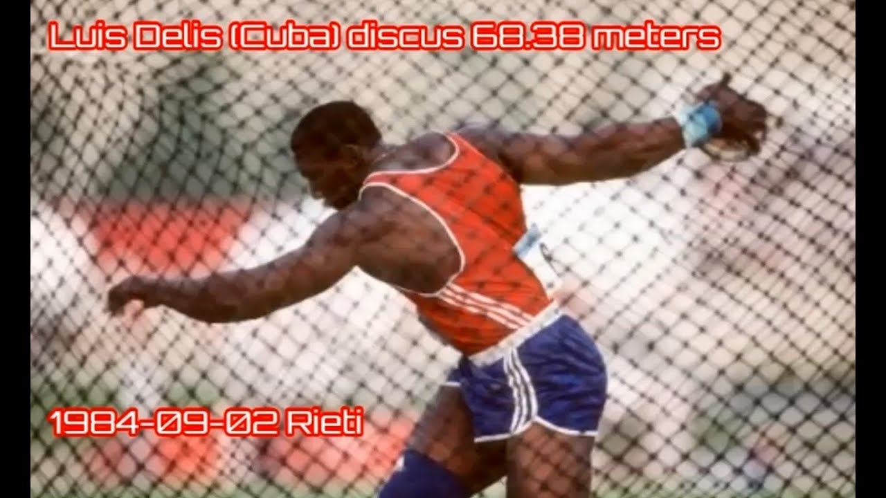 Luis Delis (Cuba) discus 68.38 meters 1984-09-02 Rieti - YouTube