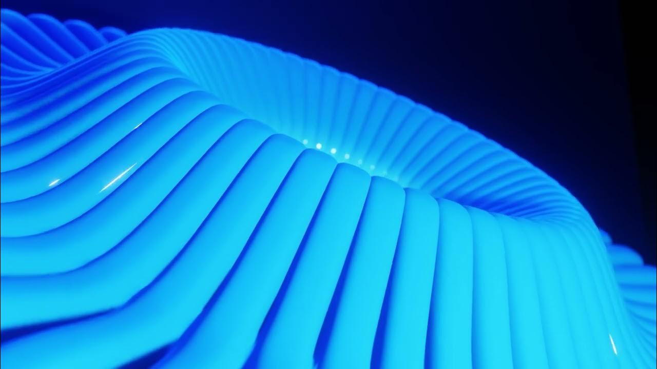 Smooth blue curve tilt (Blender Geometry Nodes). 4K. Copyright Free ...