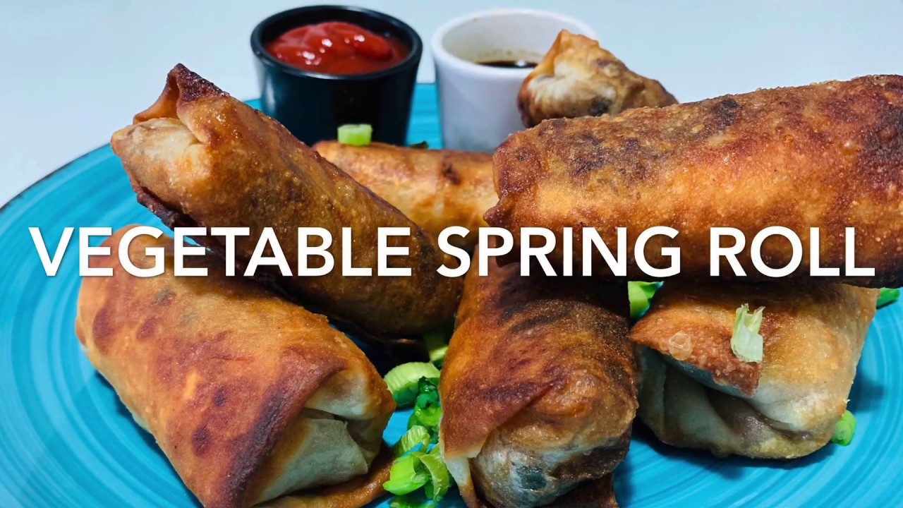 Homemade spring rolls| vegetable rolls recipe| crispy outside| chinese ...