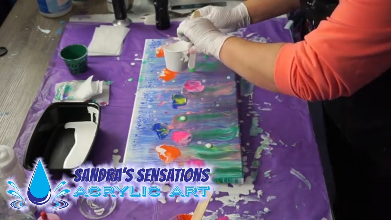 Puddle Pour Flowers With Swipe - YouTube