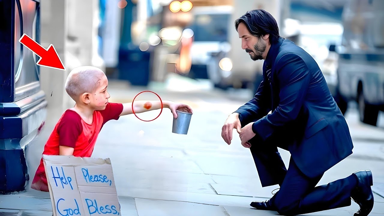 Homeless Girl Begs Keanu Reeves for Help - He Notices Something ...