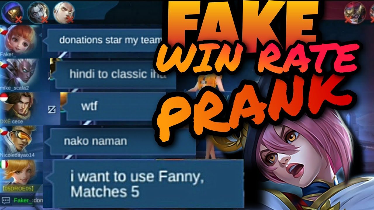 FAKE WIN RATE PRANK!!! | FANNY MONTAGE #12 - YouTube