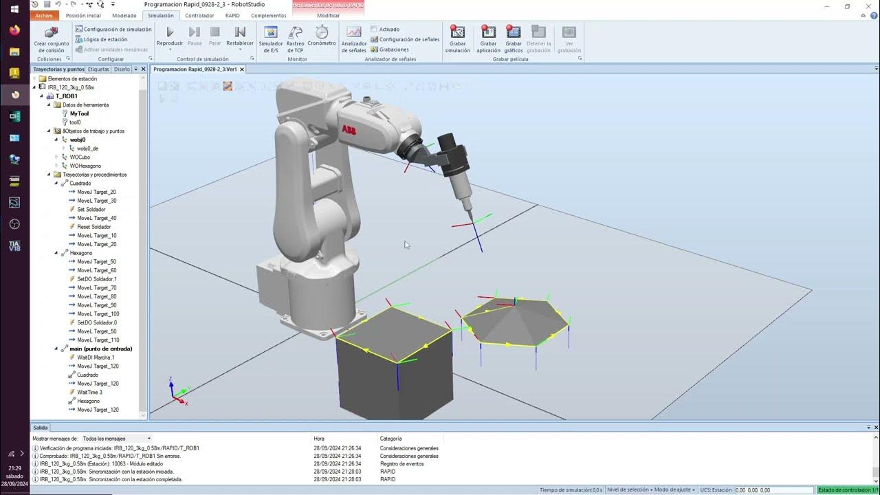 Robotstudio | Programación con Rapid y configuración de E/S - YouTube