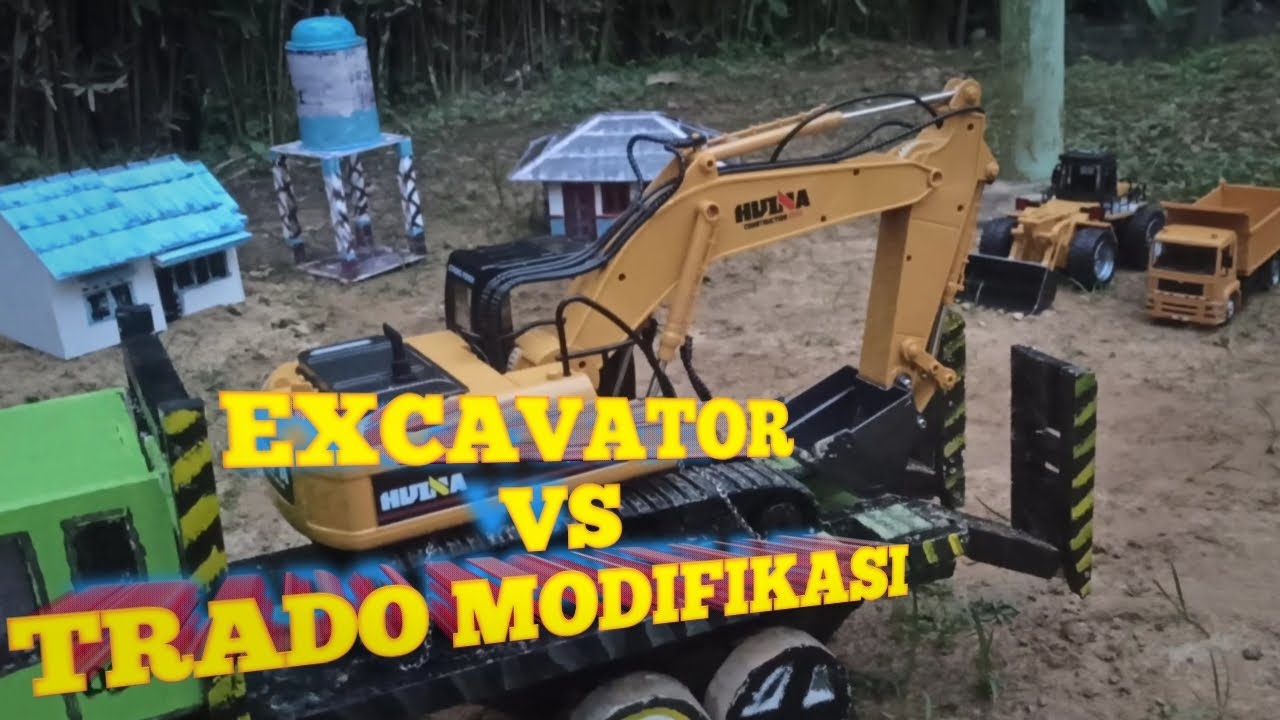 JOB DESK : EXCAVATOR RC, MOBIL TRADO, BULLDOZER RC, TRUCK RC - YouTube