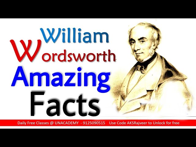 William Wordsworth Facts