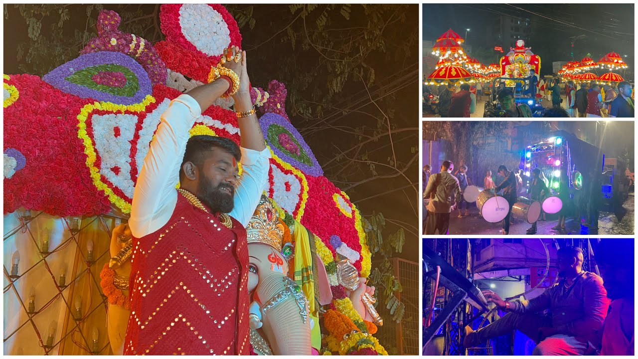 VSR Pad Band at RRR Youth Ganesh 2022 | Gold Man Rohit Rudrangi Grand ...