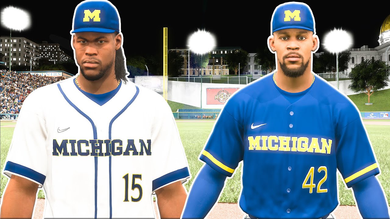 Michigan Jerseys in MLB The Show 24! | Michigan Uniform Tutorial - YouTube