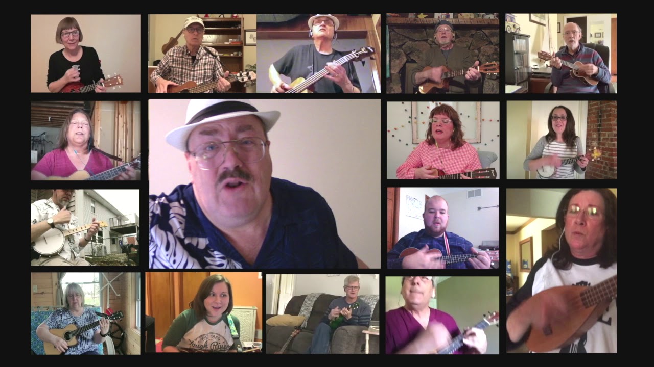 Springfield Uketopians Virtual Uke Jam #1: "Jambalaya" - YouTube