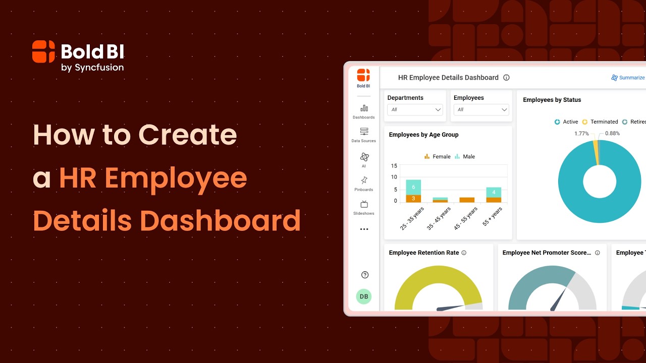 How to Create an HR Employees Details Dashboard in Bold BI - YouTube