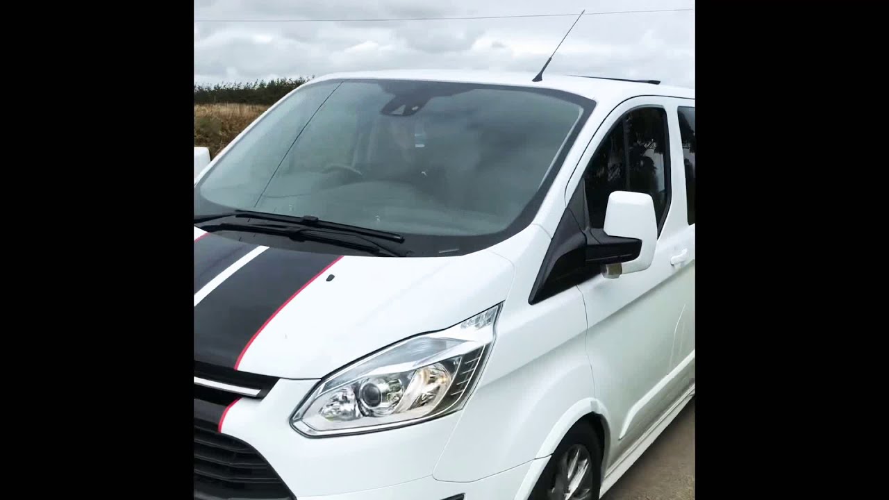 Transit custom lowered - YouTube