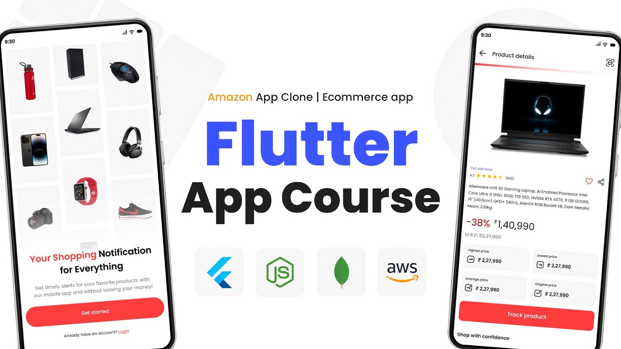 SaaS mobile app using Flutter | Production-ready Ecommerce app #flutter #aws #ecommerce #amazon ...