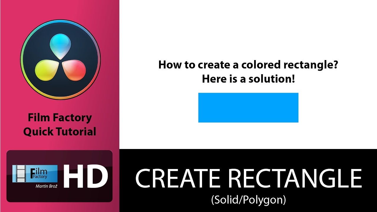 Film Factory quick tutorial: "Davinci Resolve 14 color box " - YouTube