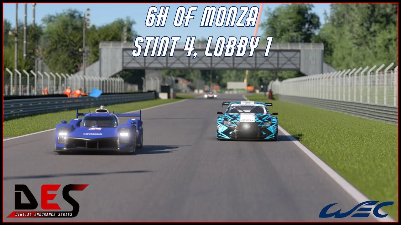 6h of Monza - Race Lobby 1 Stint 4 - DES - WEC Championship Round 1 ...