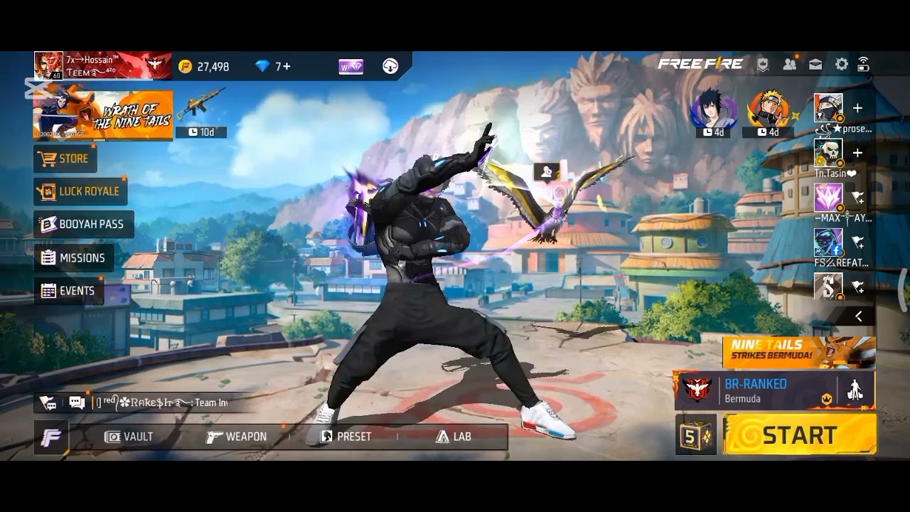 freefire new booyah pass emot look foryou this video and all people ...