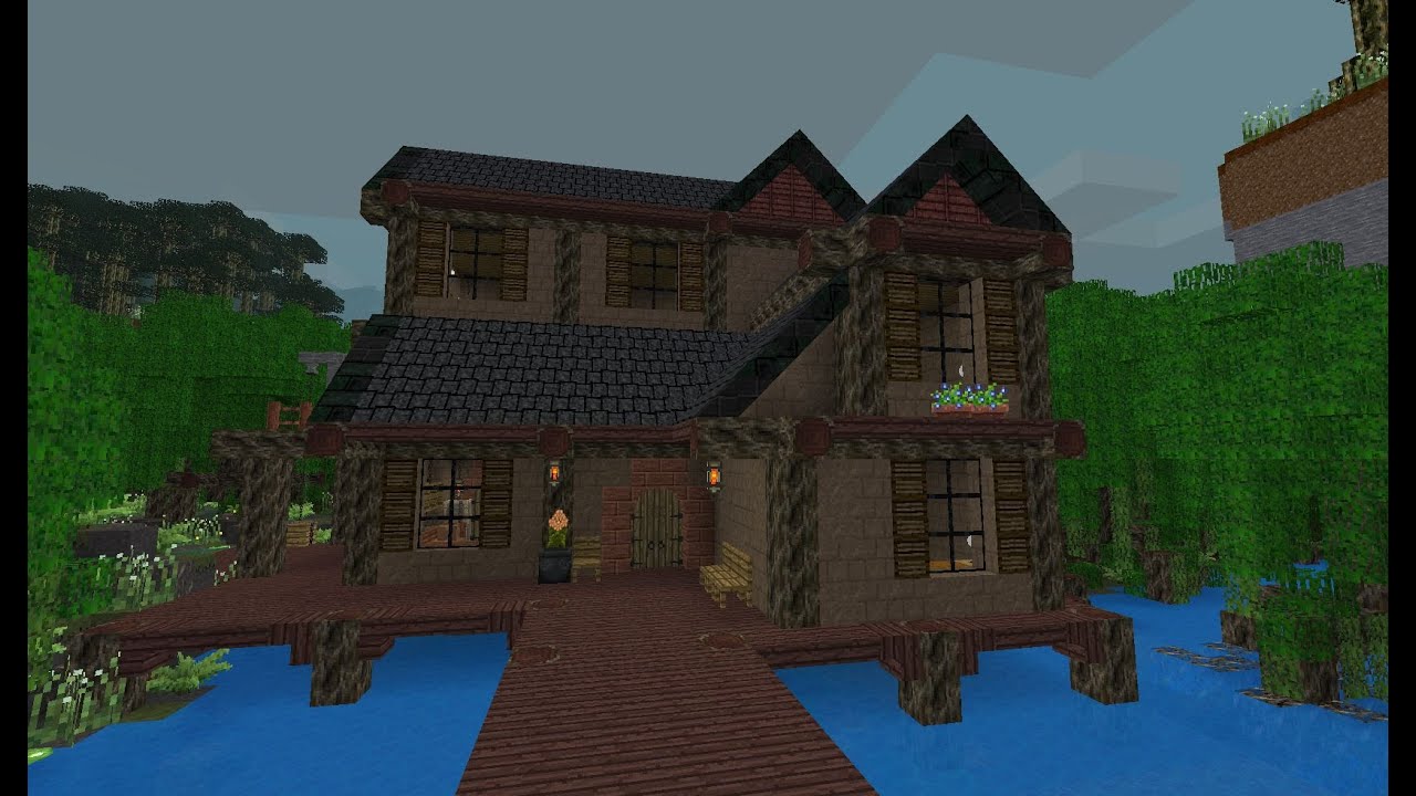 Minetest - Moonshine House In The Swamp Lands. - YouTube