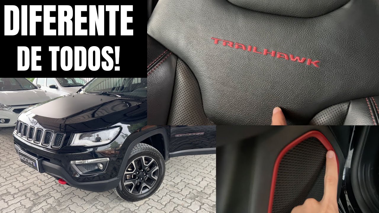 INTERIOR JEEP COMPASS TRAILHAWK 2.0 TURBO DIESEL 4X4 2020! TODOS OS ...