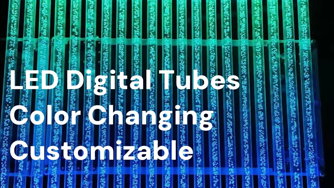 LED Digital Tubes #ambient led lights #club decoration #wending ...