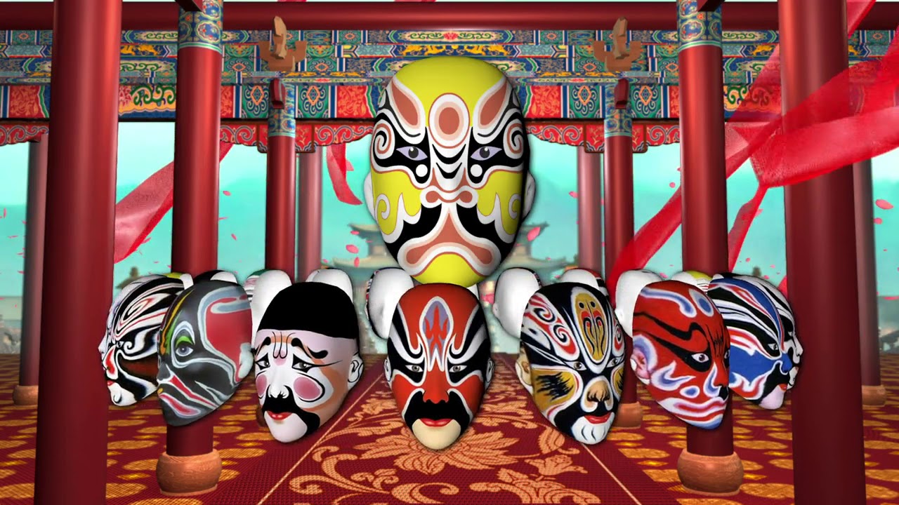 Free Download backstage design, Peking Opera mask - YouTube